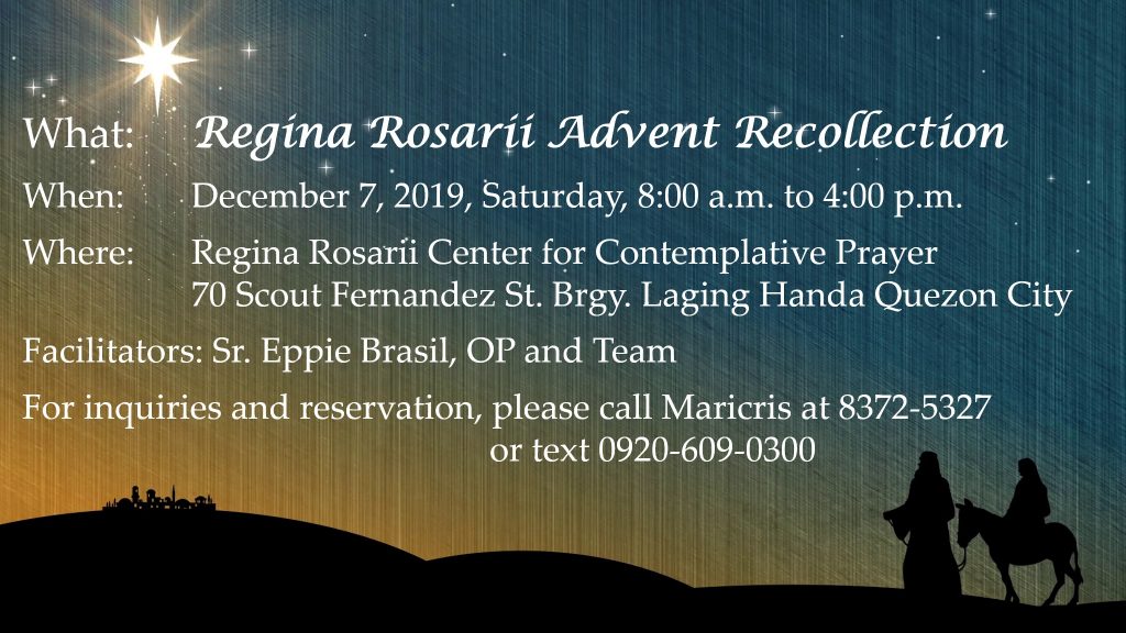 Dominican Sisters of Regina Rosarii – Just another WordPress site